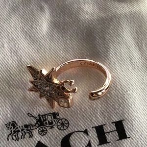 Coach | Jewelry | Coach Signature Swarovski Star Ring | Poshmark